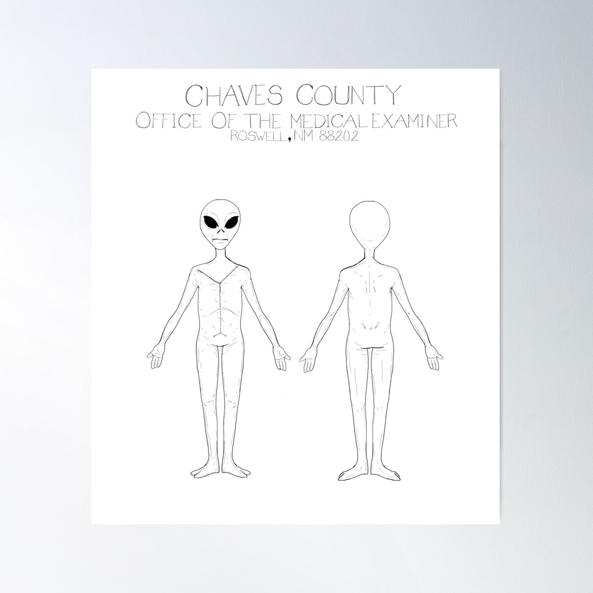 Alien Autopsy Poster Wall Art, Modern Wall Decor For Living Room ...