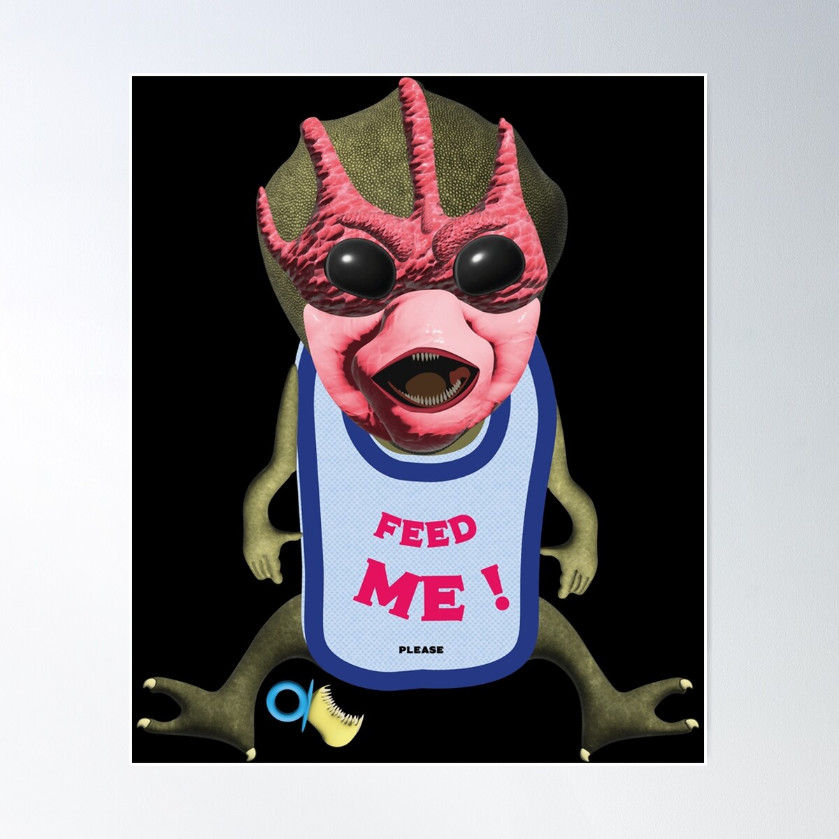 Alien Baby Is Hungry! Syfy Resident Gift Fan Poster Wall Art, Modern ...