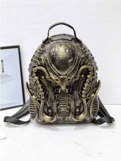 Alien Backpack 3D Xenomorph Shaped School Backpack Aliens Travel ...