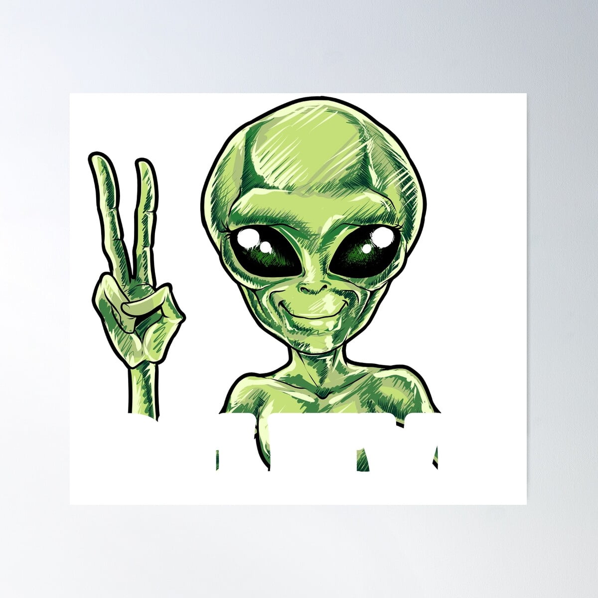 Alien Believe Hoodie Ufo Outer Space Head Vintage Tee Gifts Poster Wall ...