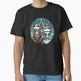 Alien Bigfoot UFO Snow Scene with Holiday Tree Winter Art Unisex T ...