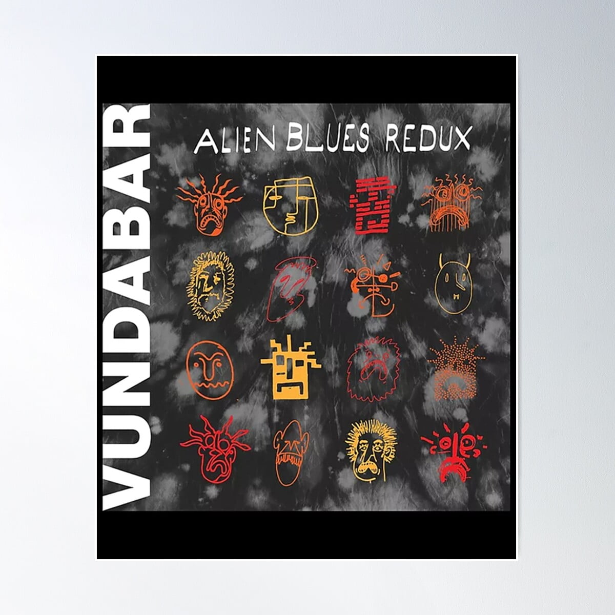 Alien Blues Redux Vundabar Poster Wall Art, Modern Wall Decor For ...