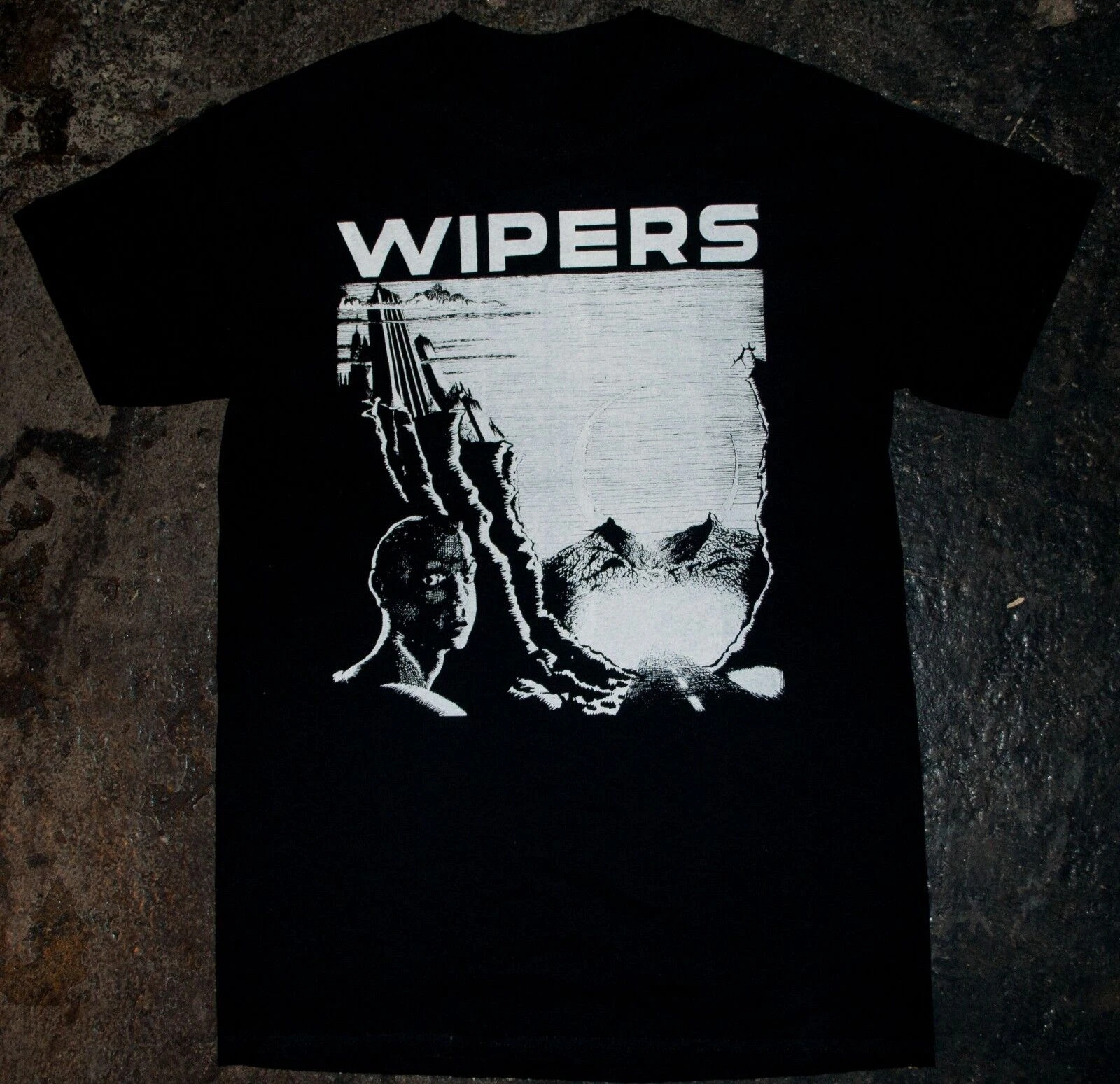 Alien Boy Wipers Band Black T-Shirt Cotton Full Size Unisex - Walmart.com