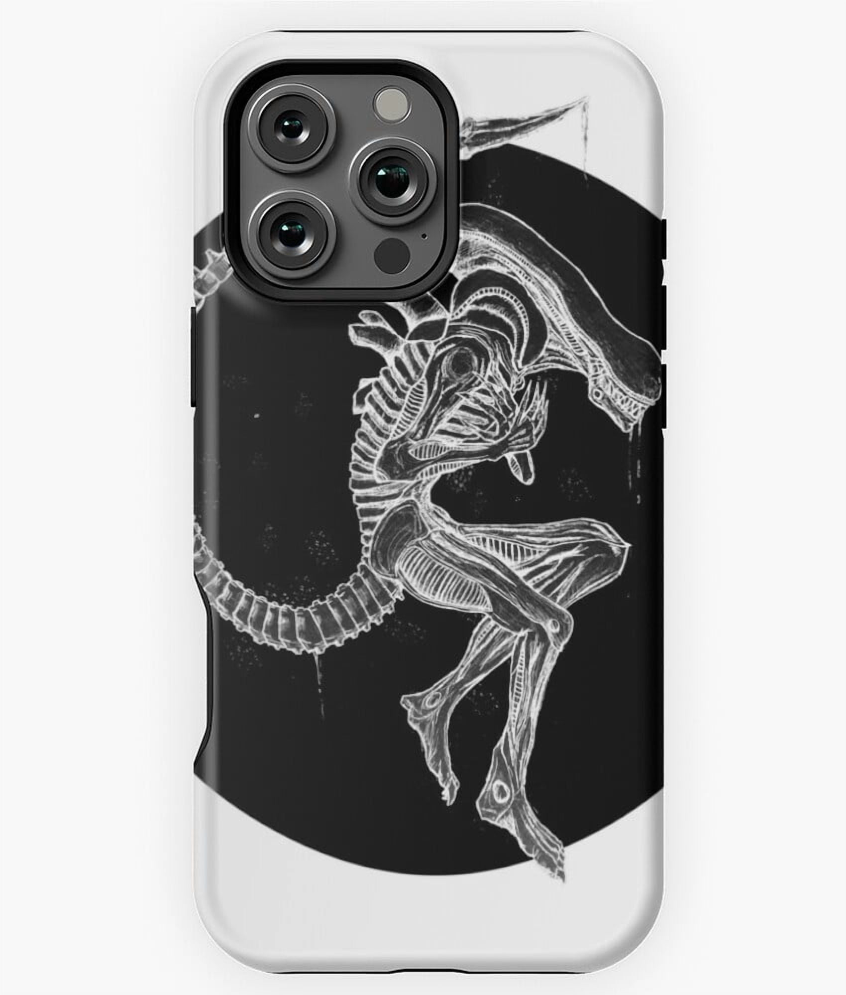 Alien Boy Xenomorph Inverted Art M0978 Phone Case for iPhone 17 16 15 ...