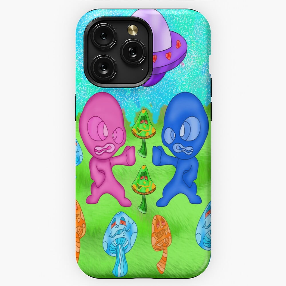 Alien Buddies Cute Space Creatures Adventure Art iPhone Case 17 to 11 ...