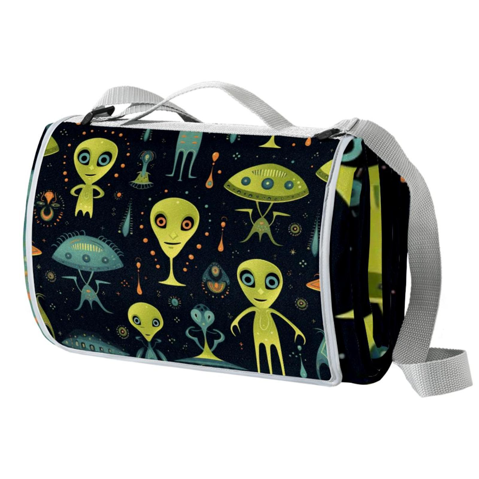 Alien Canvas Picnic Blanket Outdoor Waterproof Portable Mat for Camping ...