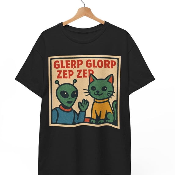 Alien Cat Retro Comic Space Pop Art T-Shirt - Walmart.com