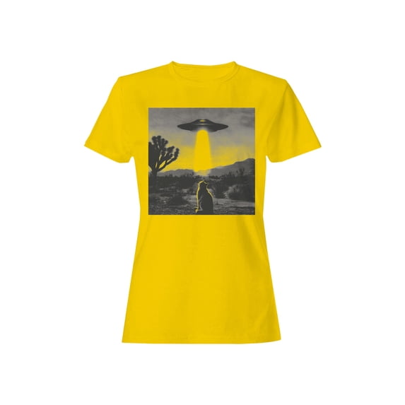 Alien Cat in Desert Encounter Women's T-shirt - Walmart.com