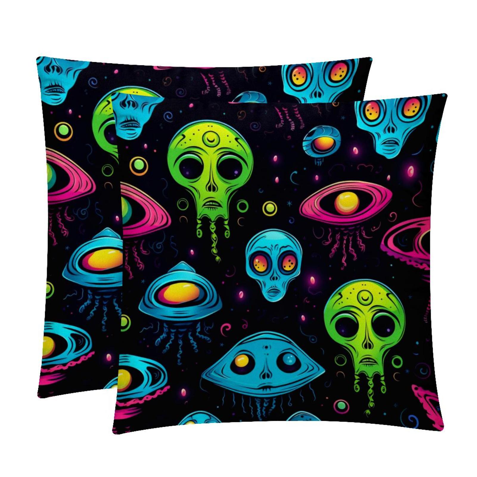 Alien Chair Pillow Covers Set of 2 Throw Pillow Decorative Pillows ...
