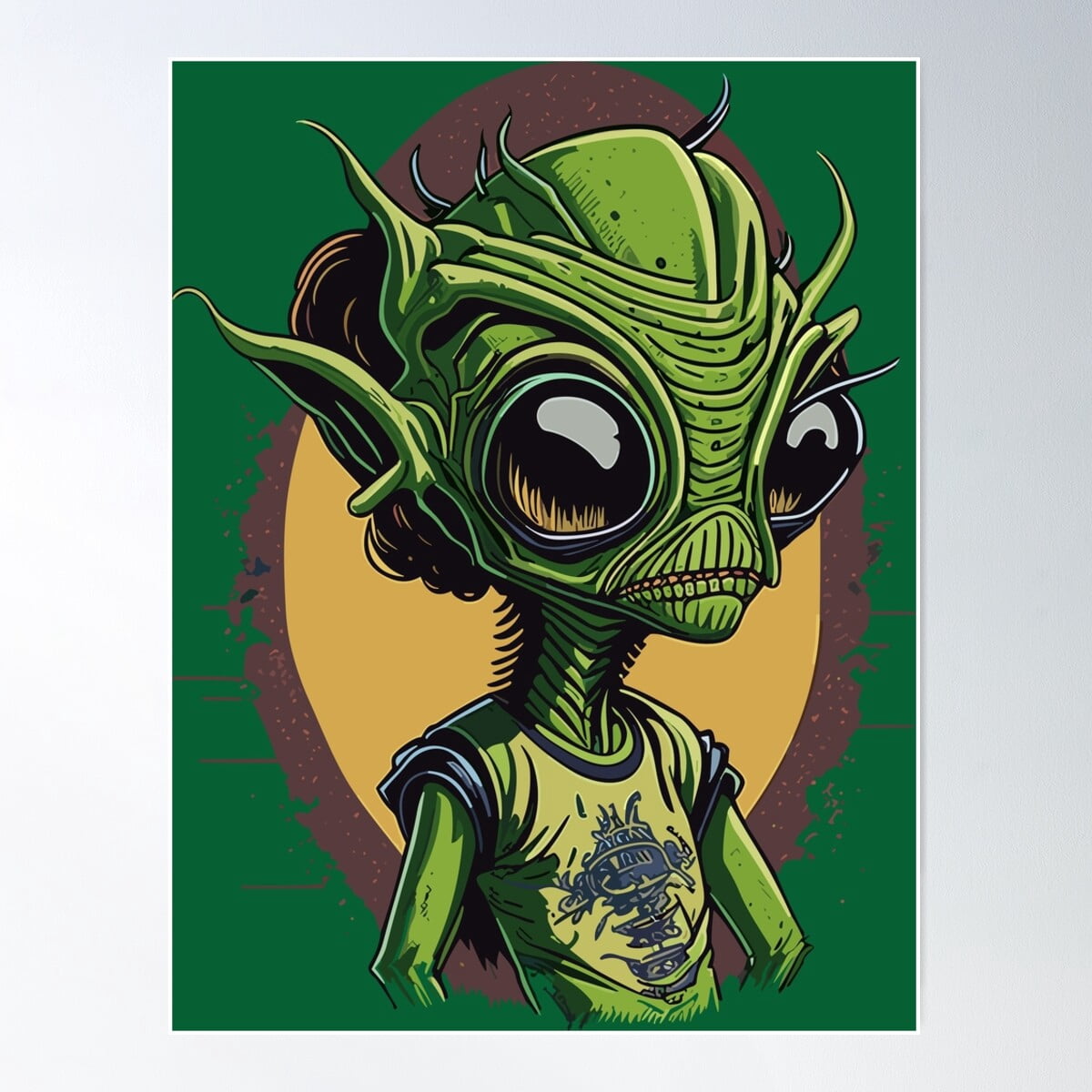 Alien Chronicles Poster Wall Art, Modern Wall Decor For Living Room ...