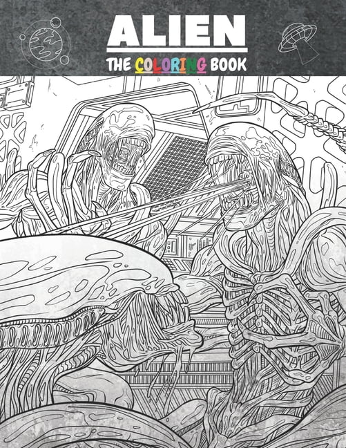 Alien the Coloring Book: Aliens coloring book for kid, beautiful aliens ...