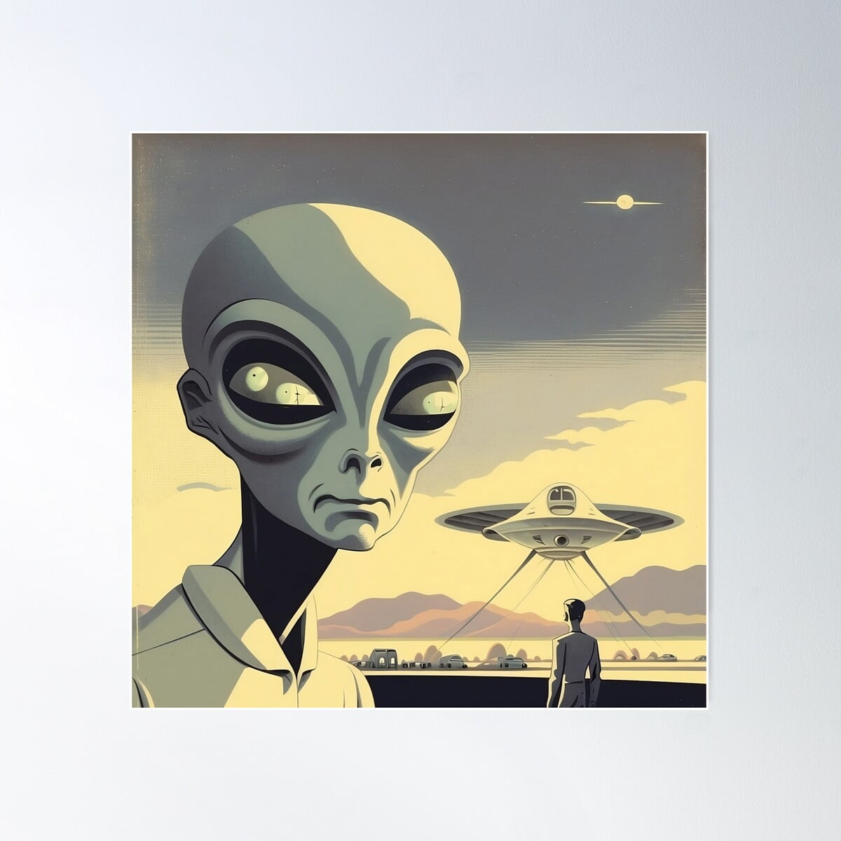 Alien Comic One Poster Wall Art, Modern Wall Decor For Living Room ...