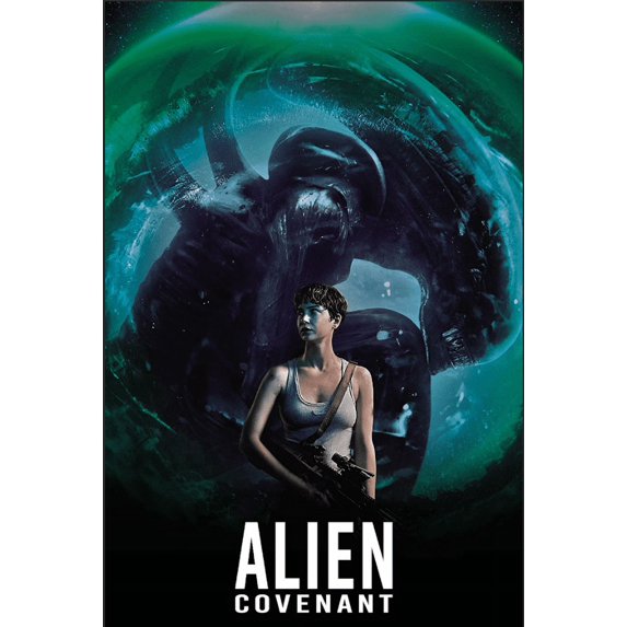 Alien: Covenant (2017) 24x36 Poster - Ridley Scott, Sci-Fi Horror, Rare ...