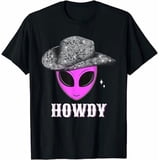 Alien Cowboy Space Western T-Shirt - Walmart.com