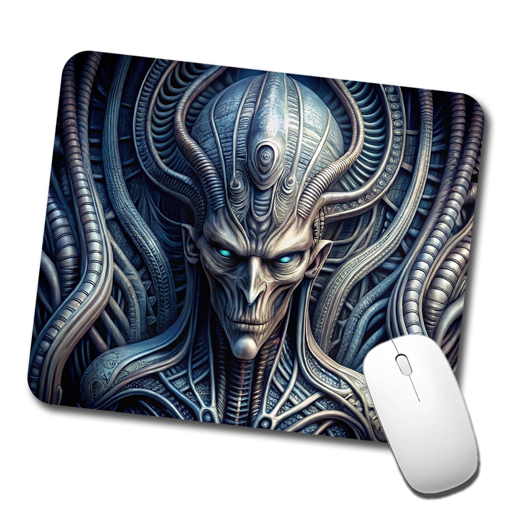 Alien Creature Creepy Horror Sci-Fi Mouse Pad Low Profile Gaming Mat ...
