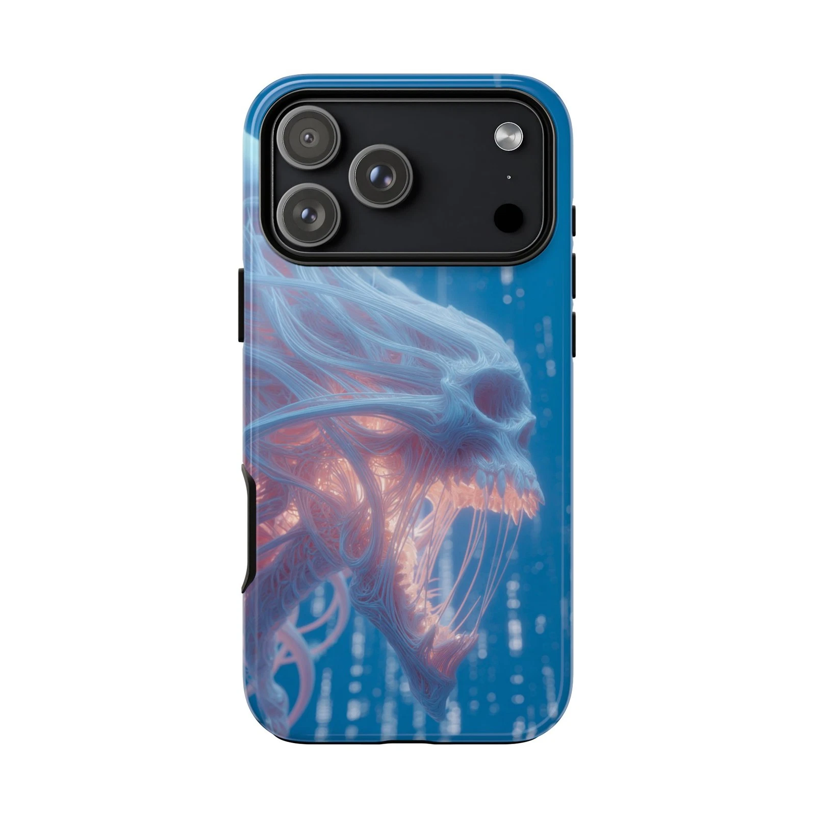 Alien Creature Neon Artwork Phone Case for iPhone 17 through 11 Pro Max ...