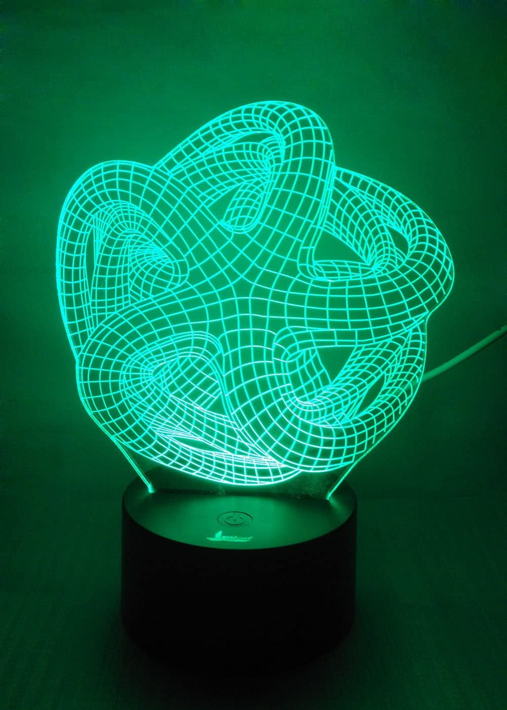 Alien Creatures 3D Night Light LED Illusion Lamp Bedside Desk Table ...
