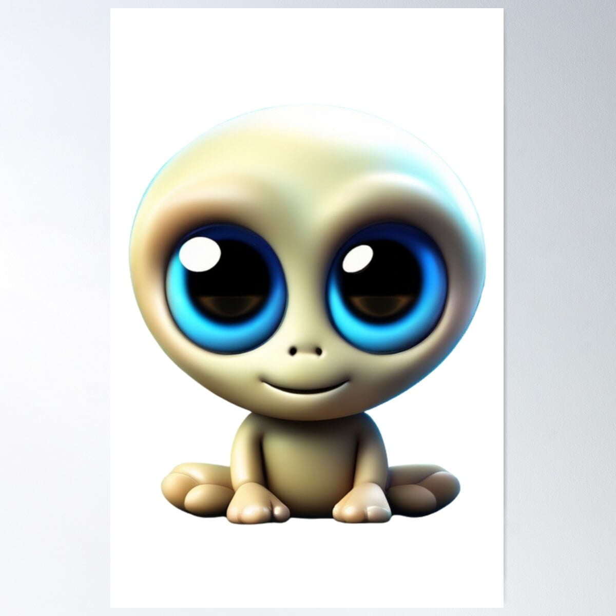 Alien Creatures No:3 Poster Wall Art, Modern Wall Decor For Living Room ...