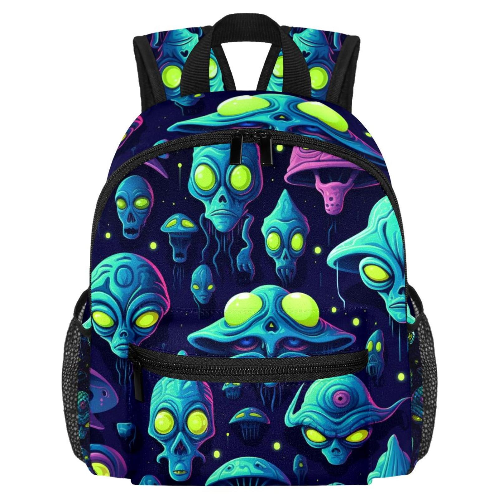 Alien Cute Printed Backpack with Adjustable Shoulder Strap, Large ...