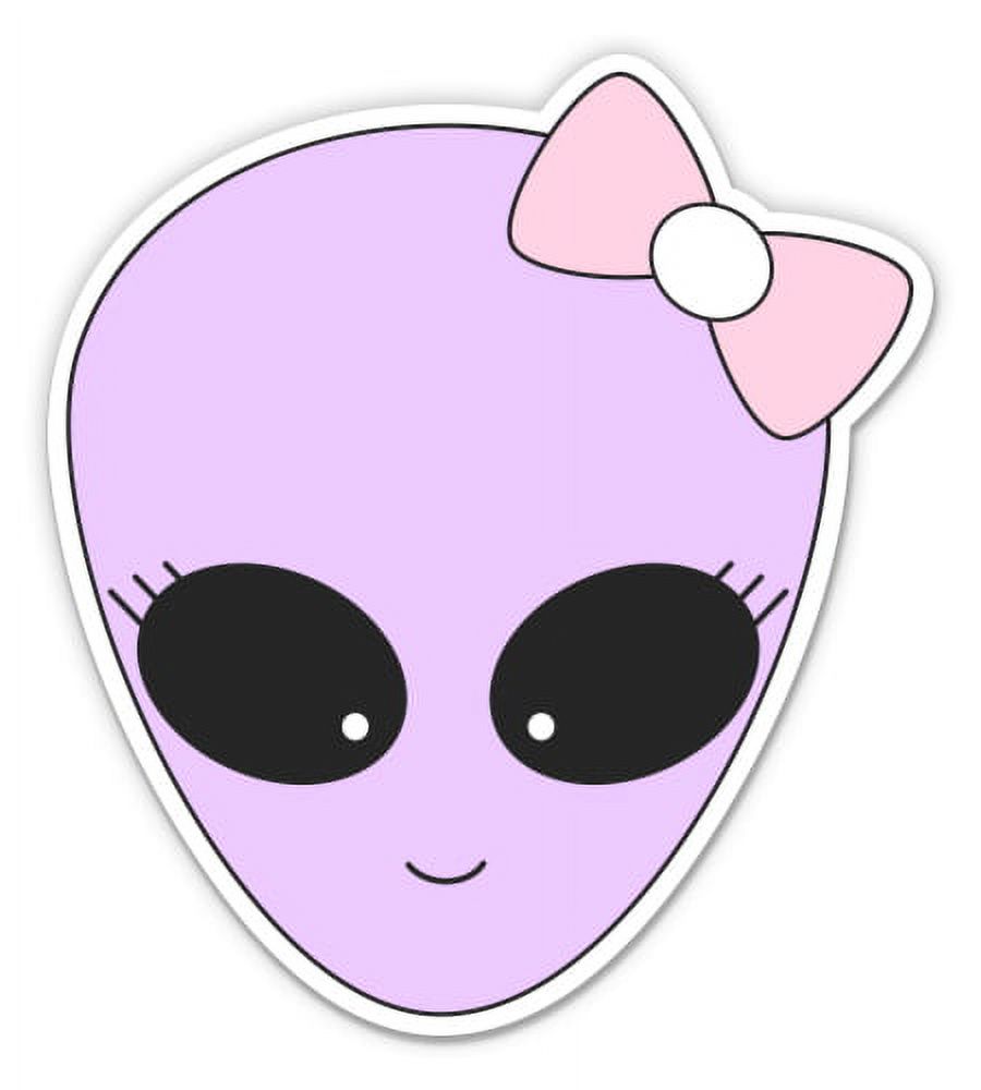 Alien Cutie - 8" Vinyl Sticker - For Car Laptop I-Pad - Waterproof ...