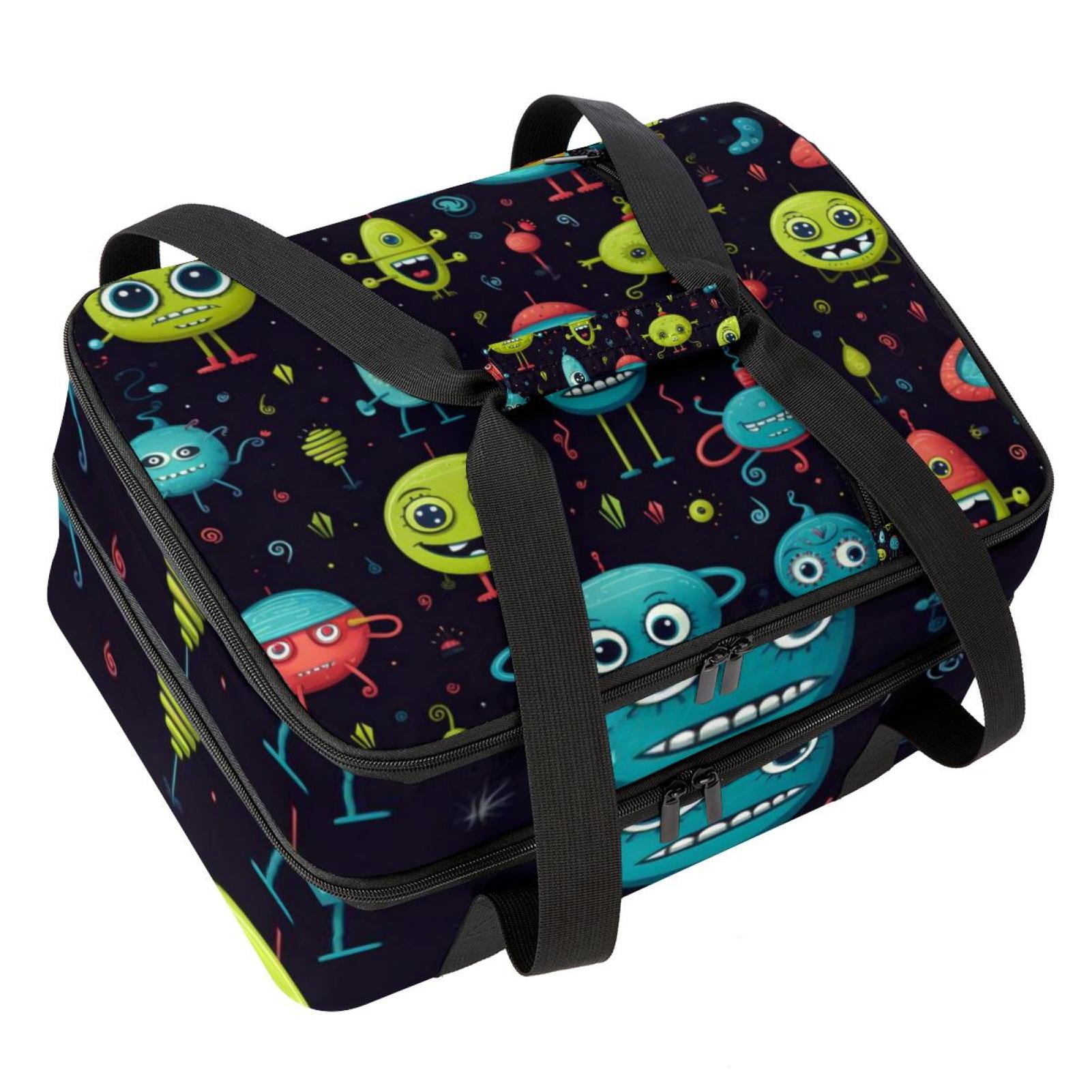 Alien Double-Layered Insulated Lunch Bag with Dual Compartments | Large ...