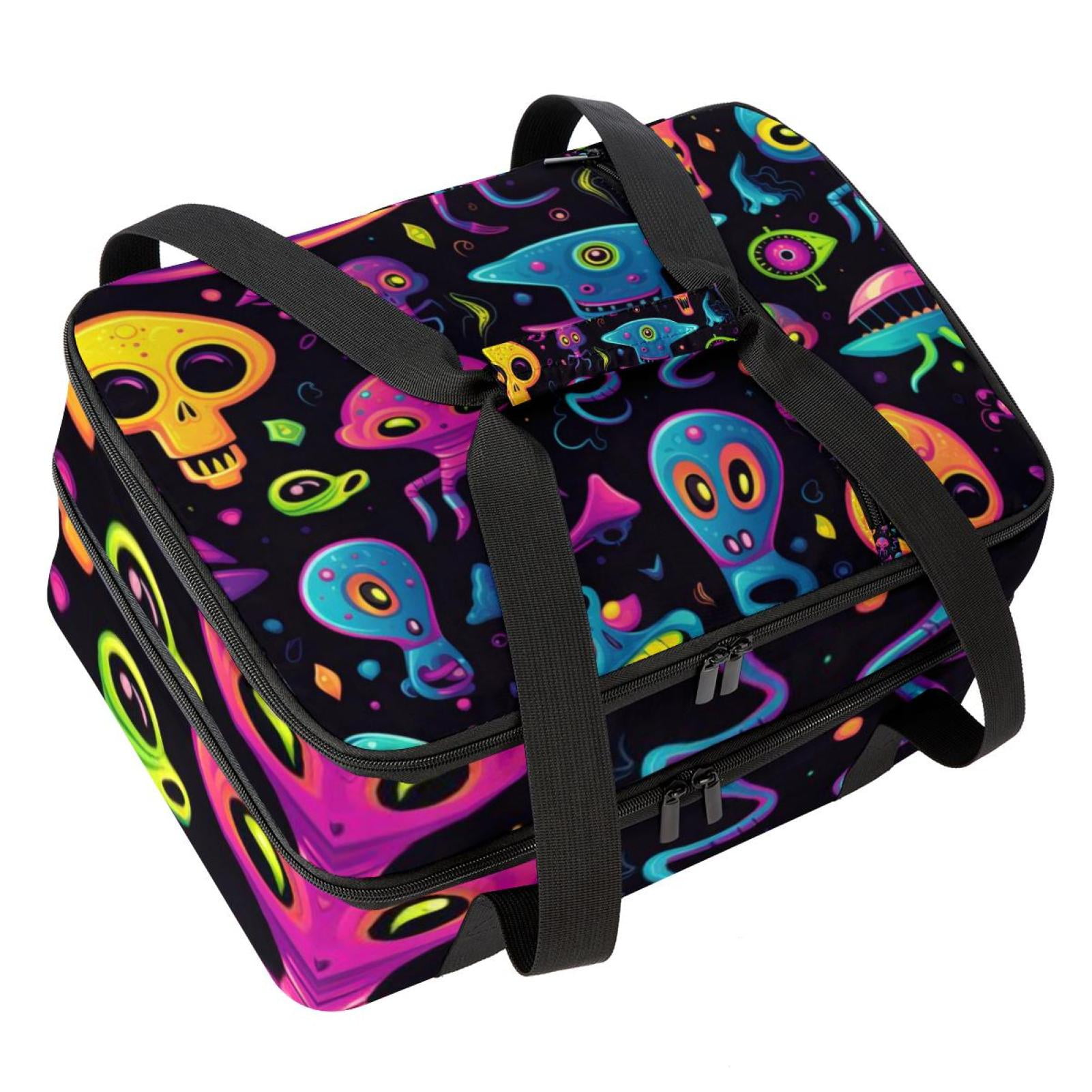 Alien Double Layered Insulated Lunch Bag with Two Compartments | Large ...
