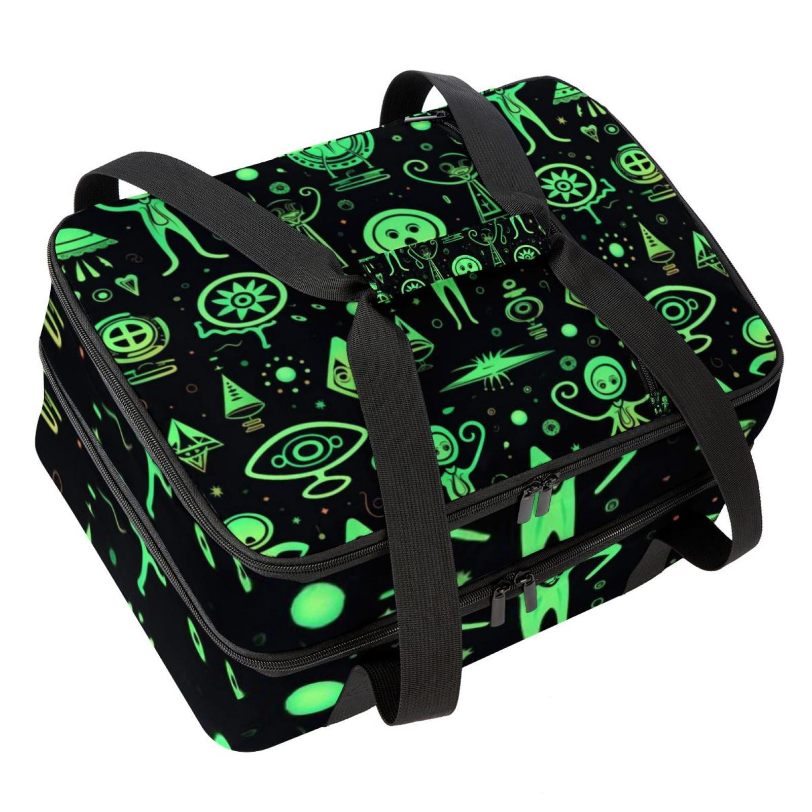 Alien Double Layered Insulated Lunch Bag with Two Compartments | Large ...