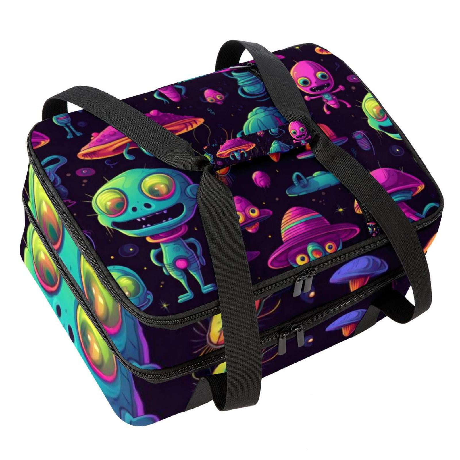 Alien Double Layered Insulated Refrigerated Lunch Bag with Large ...