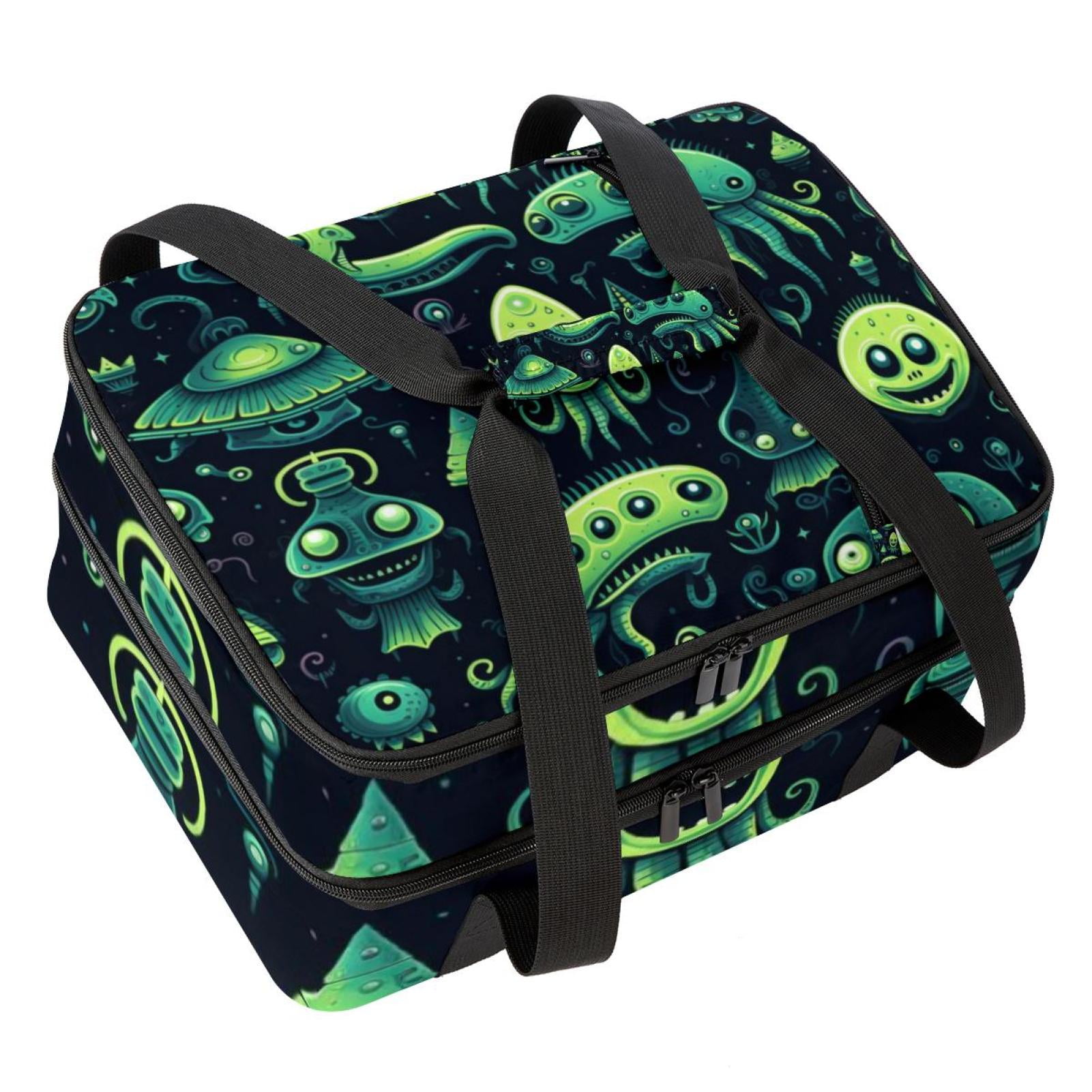 Alien Double Layered Insulated Refrigerated Lunch Bag with Two ...