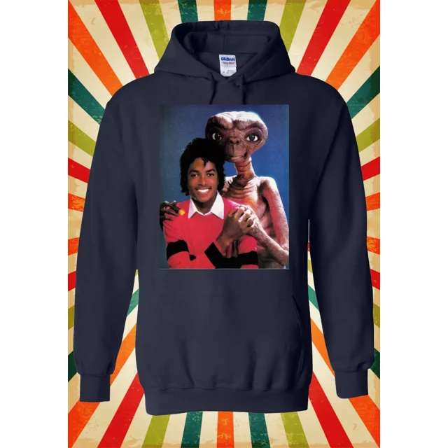 Alien E.T. Hugs Michael Jackson Cool Men Women Unisex Top Hoodie ...