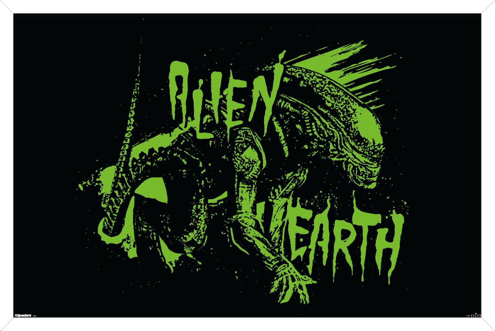Alien: Earth (2025) - Green Xenomorph Wall Poster, 14.725" x 22.375 ...
