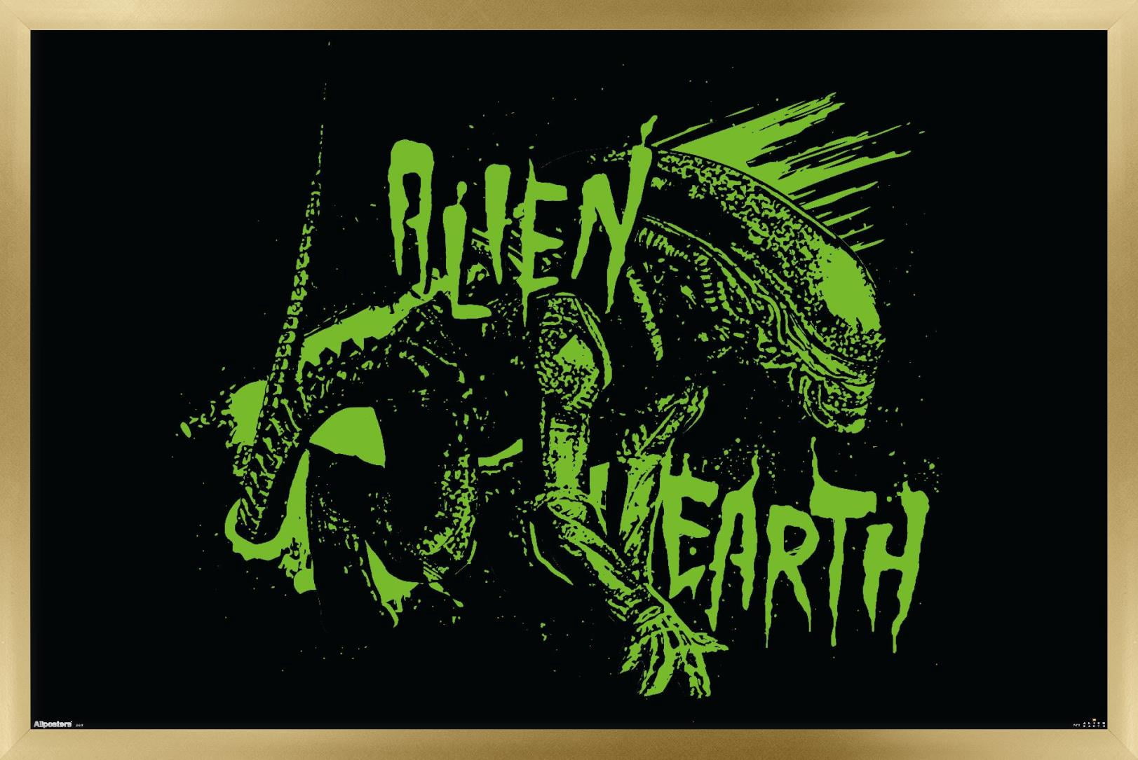Alien: Earth (2025) - Green Xenomorph Wall Poster, 14.725" x 22.375 ...
