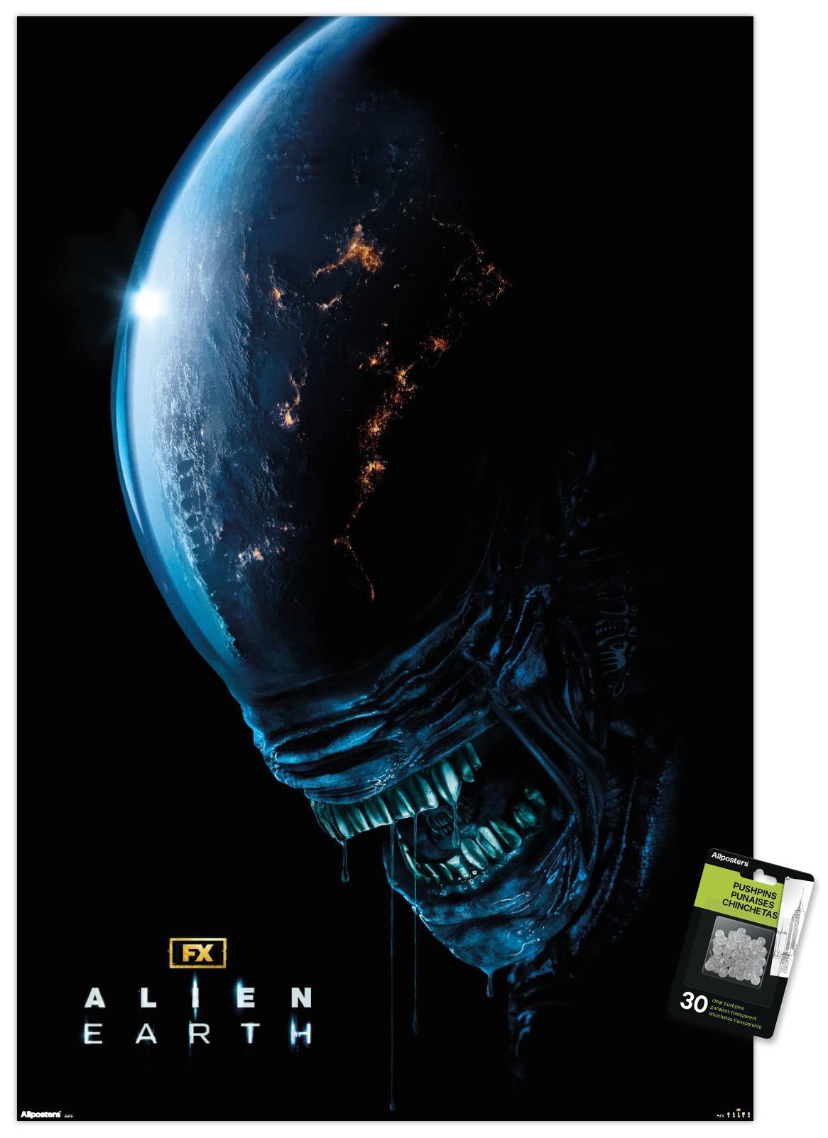 Alien: Earth (2025) - XenoDome One Sheet Wall Poster with Pushpins, 22. ...