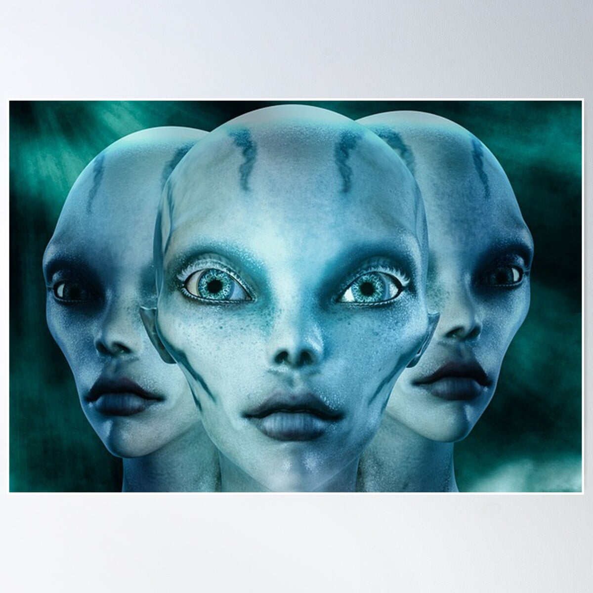 Alien Entities Extraterrestrial Beings Creepy Eyes Astronaut Theorists ...