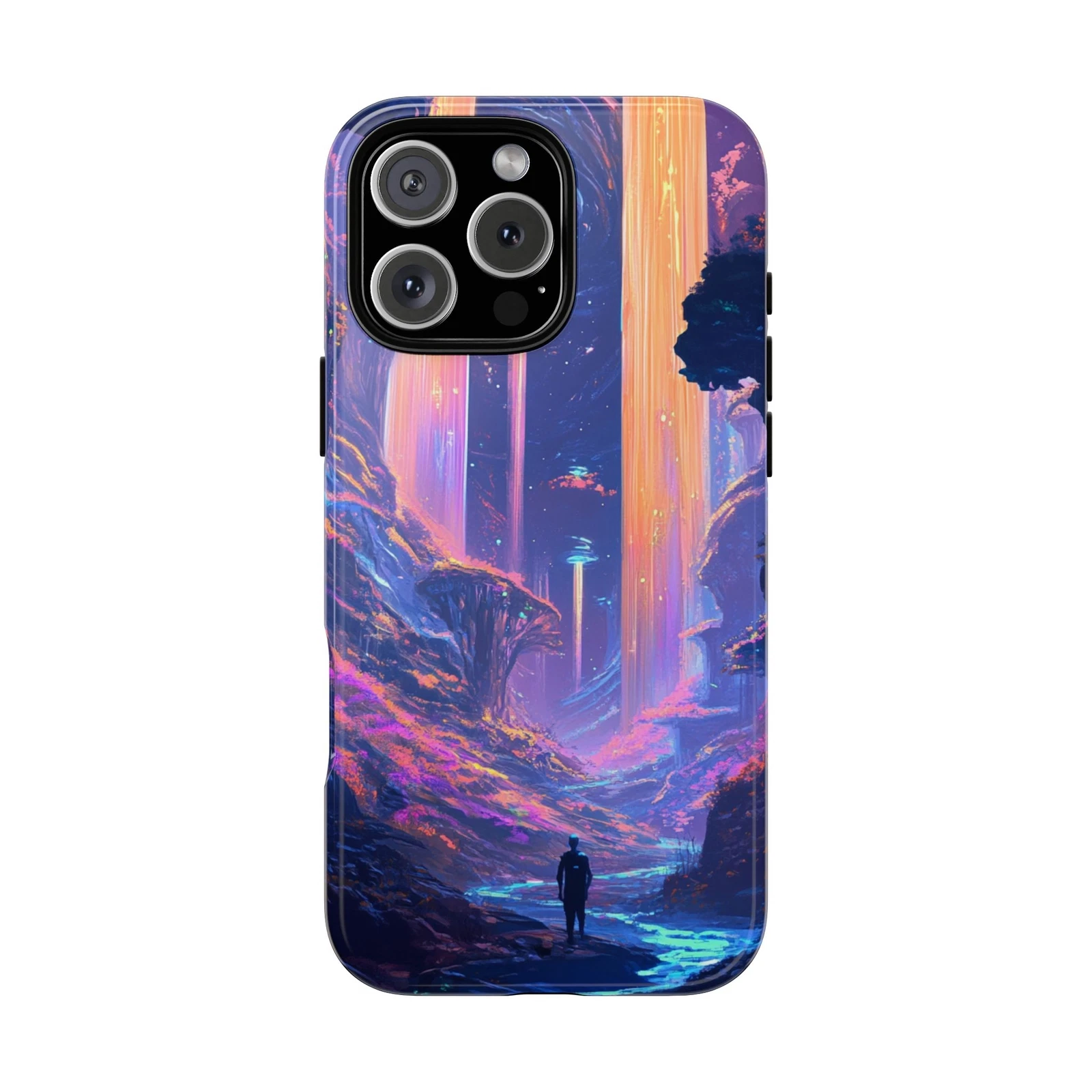 Alien Explorer Mystical Forest Phone Case for iPhone 17 to 11 Pro Max ...