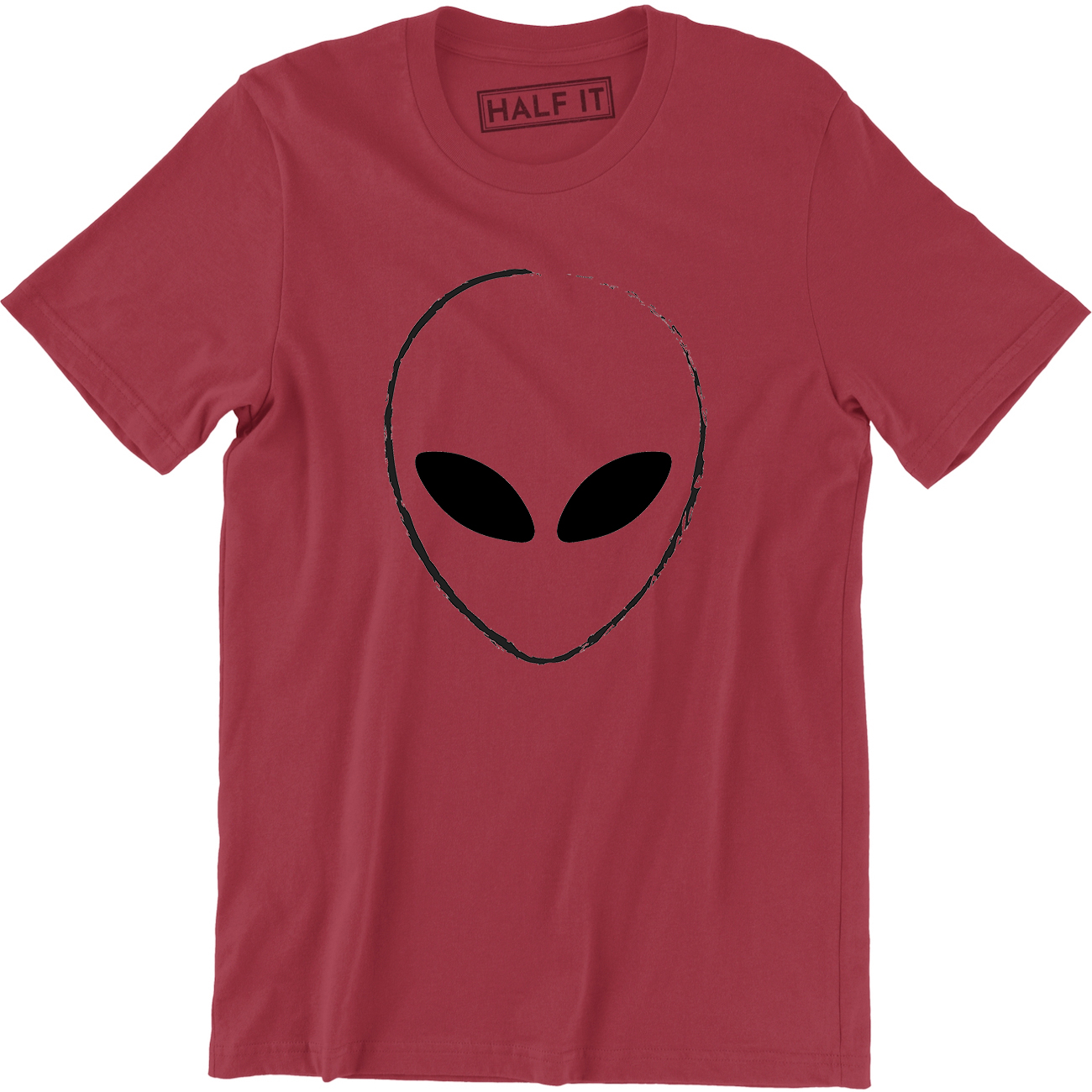Alien Face - Funny Sci Fi Space Creature Horror Retro Men's T-Shirt ...