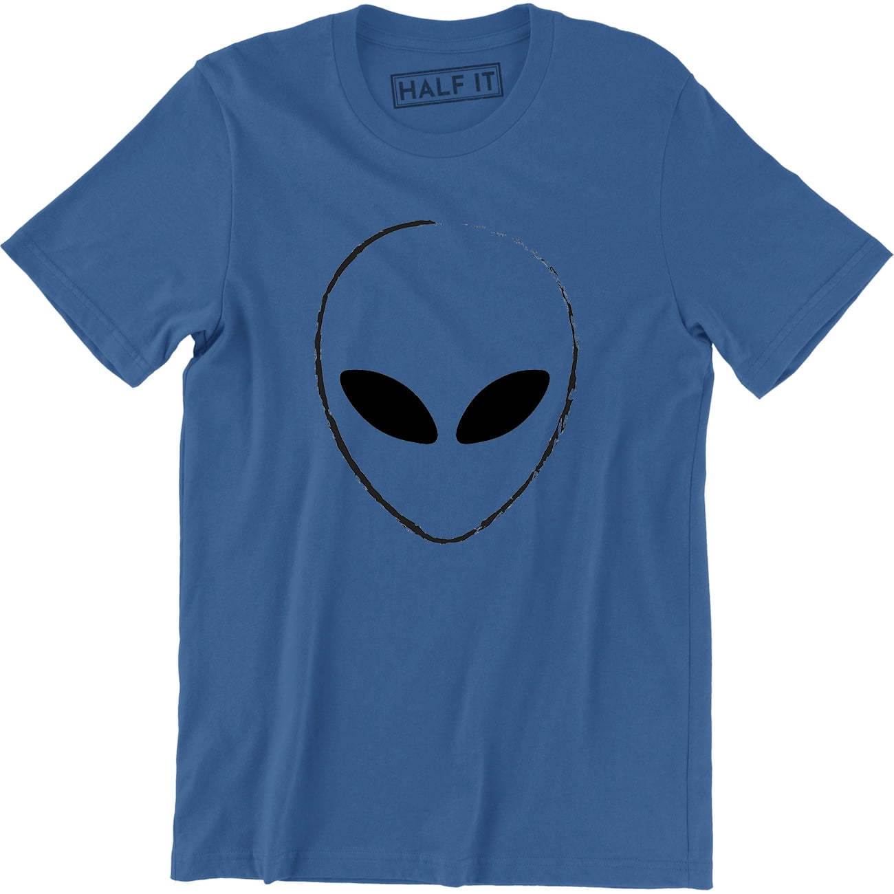 Alien Face - Funny Sci Fi Space Creature Horror Retro Men's T-Shirt ...