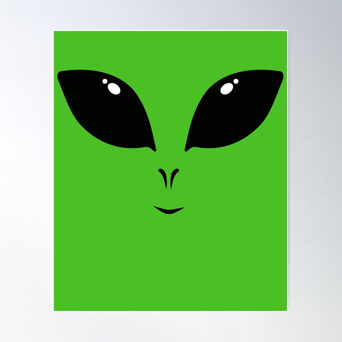 Alien Face Halloween Costume For Area 51 Stormers Poster Wall Art ...