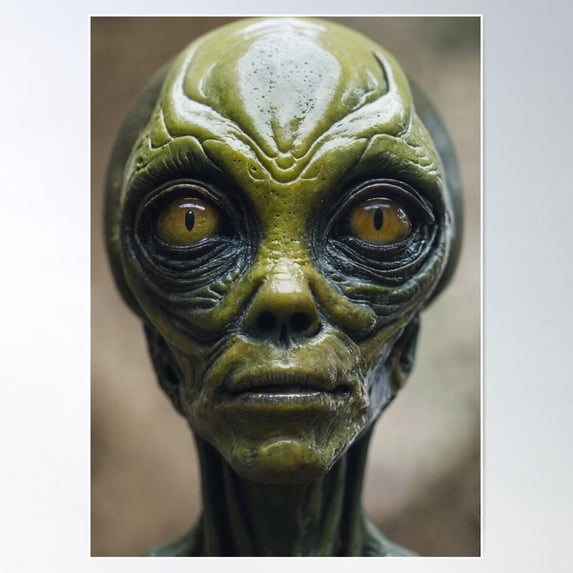 Alien Face Poster Wall Art Modern Wall Decor For Living Room Bedroom ...