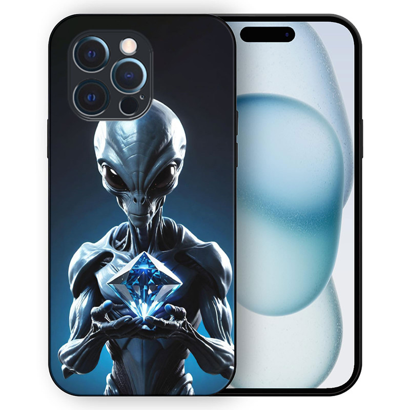 Alien Fan Phone Case,a print of Alien,made from TPU and Tempered Glass ...