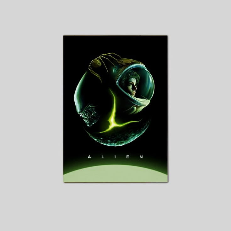 Alien Film By Ridley Scott 1979 Split Movie Poster Size 24''x36 ...