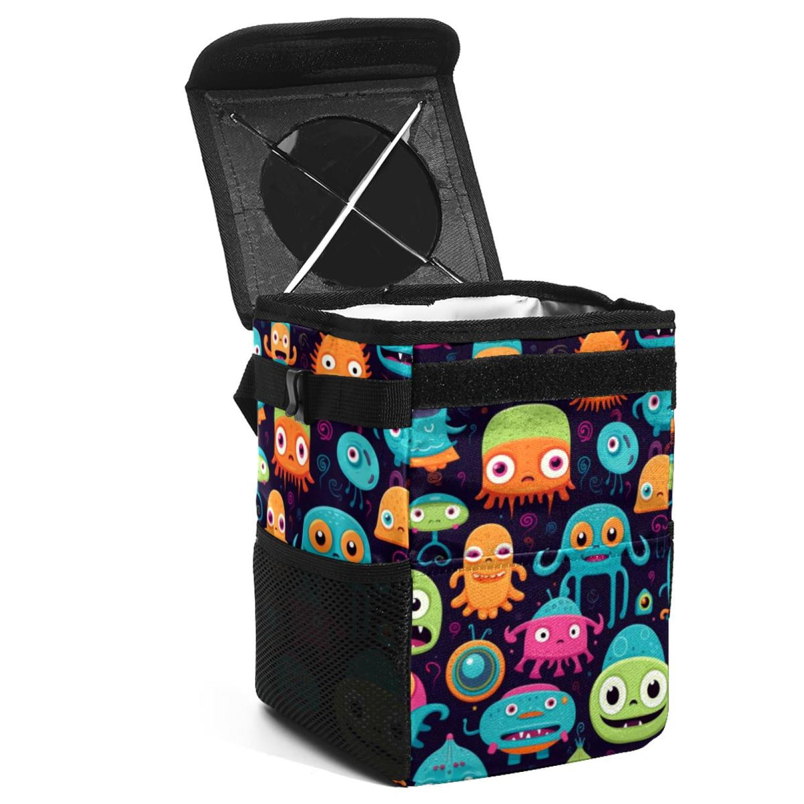 Alien Foldable Car Garbage Can with Lid, Leak-Proof Mini Trash Can ...
