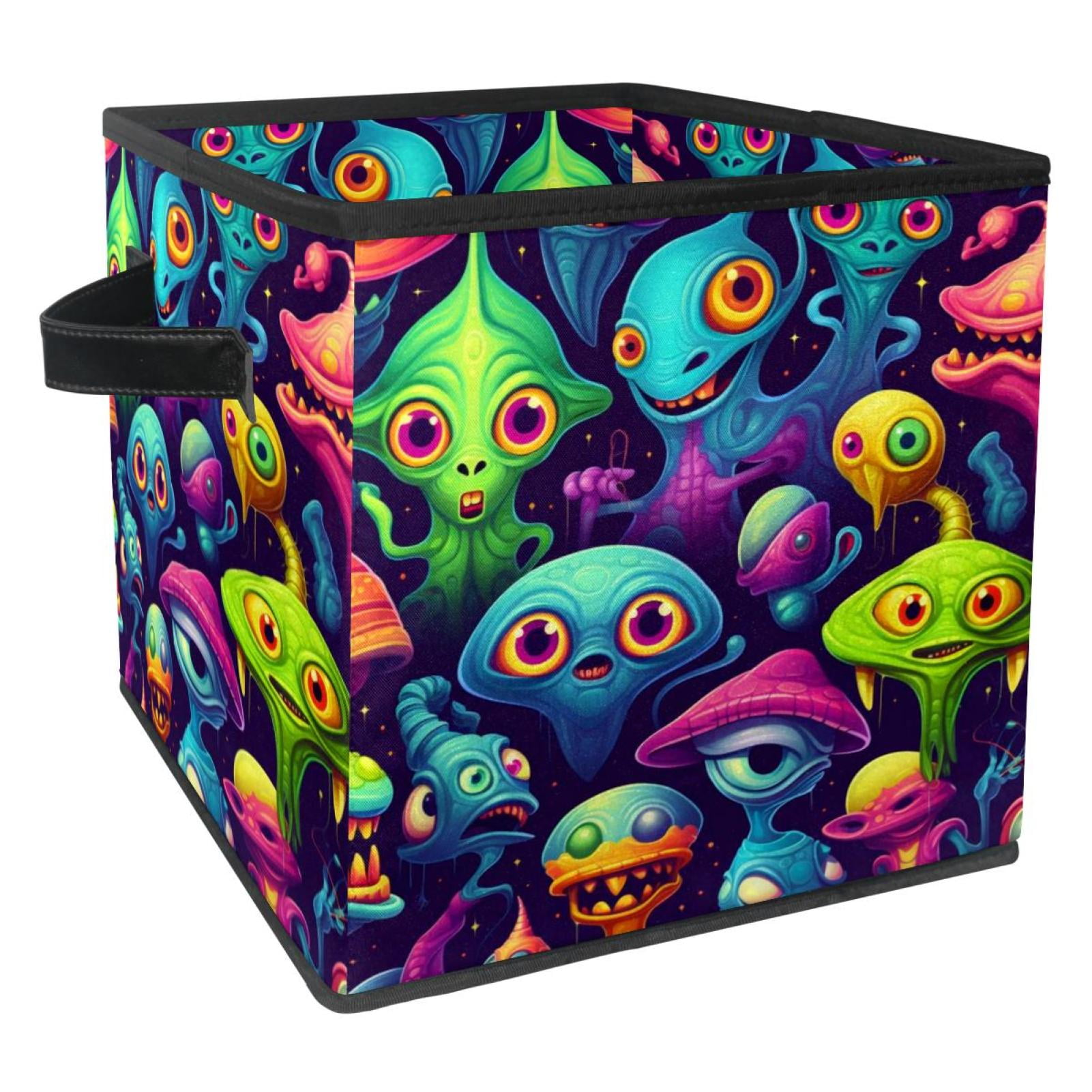 Alien Foldable Clothes Storage Basket Organizer Bin with Handle, 10.8 ...