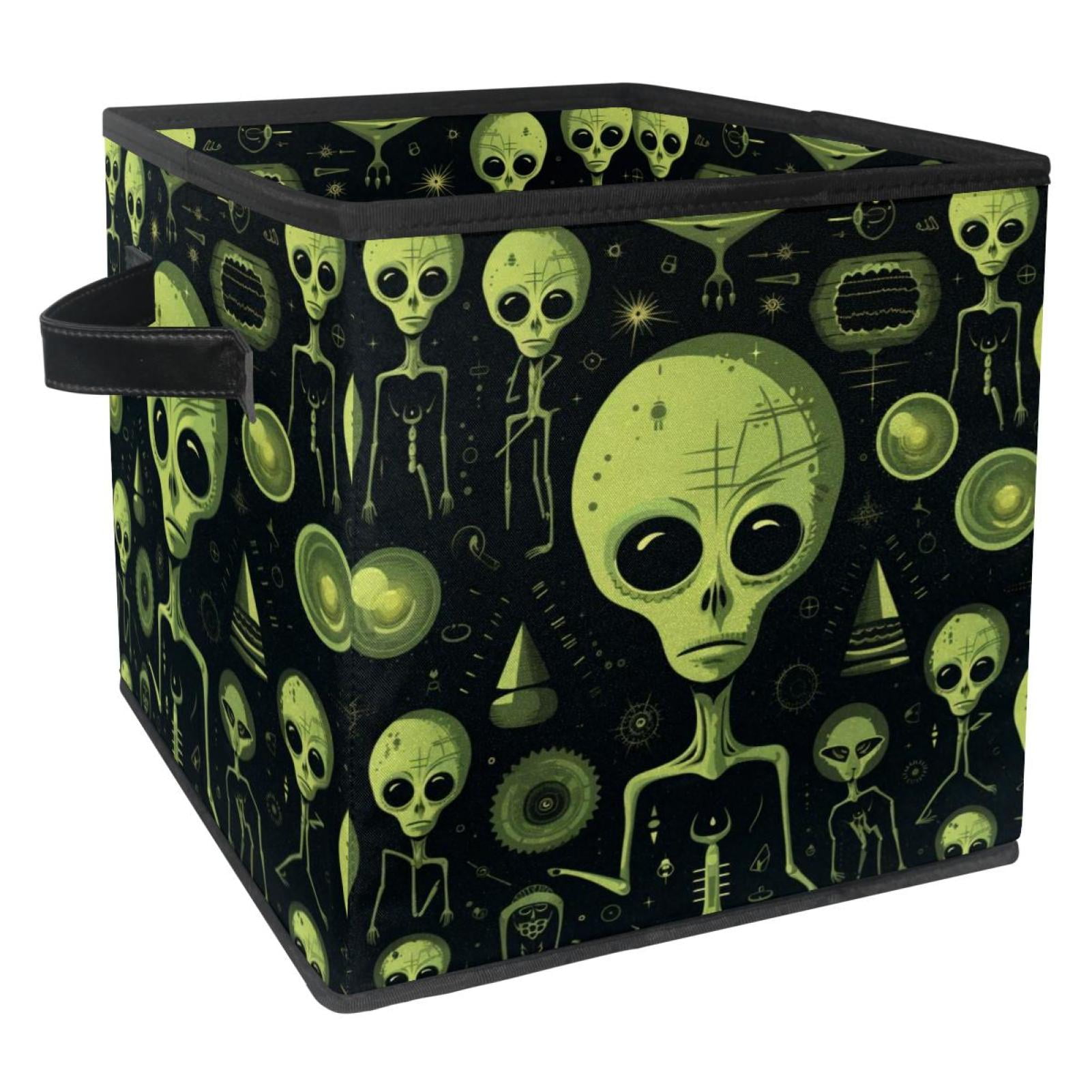 Alien Foldable Storage Bin with Handle, 10.8"x10.5"x10.6", Large ...