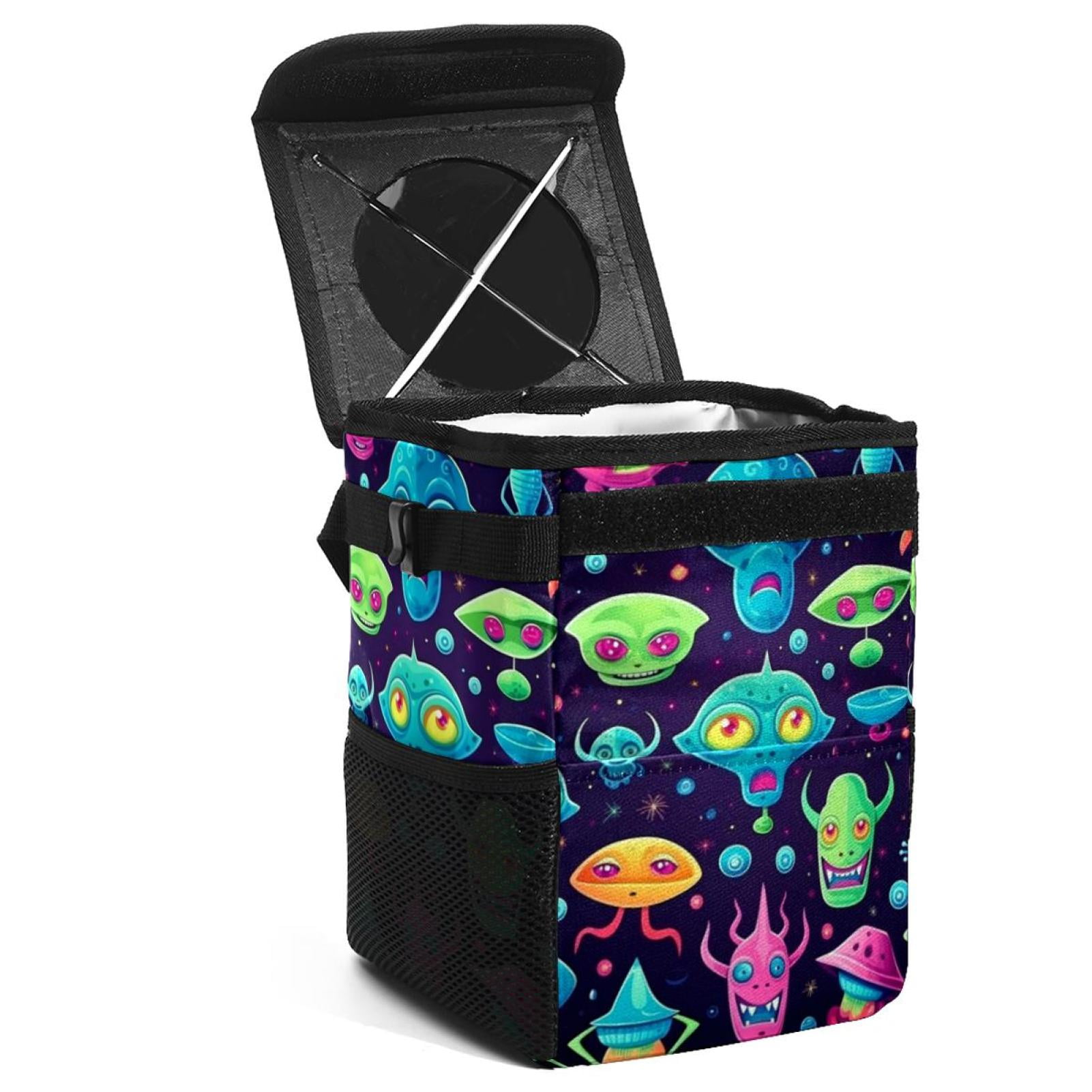 Alien Foldable, with Lid, Leak-Proof, Hanging Storage Bag Car Trash Can ...