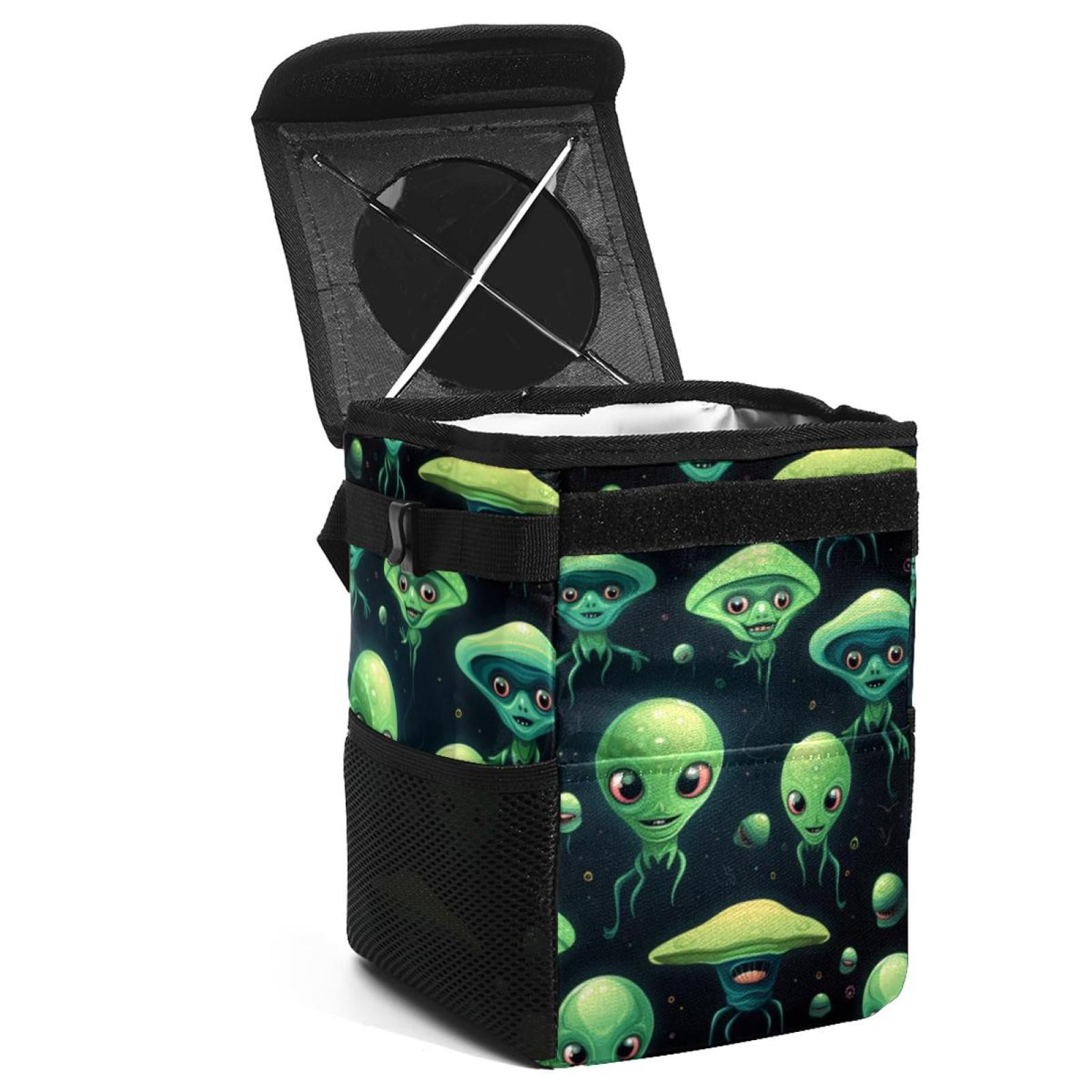 Alien Foldable, with Lid, Leak-proof, Hanging Car Trash Can Garbage Can ...