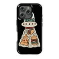 Alien Foodie Invasion Funny Cartoon iPhone Tough Case with iPhone 17 to ...
