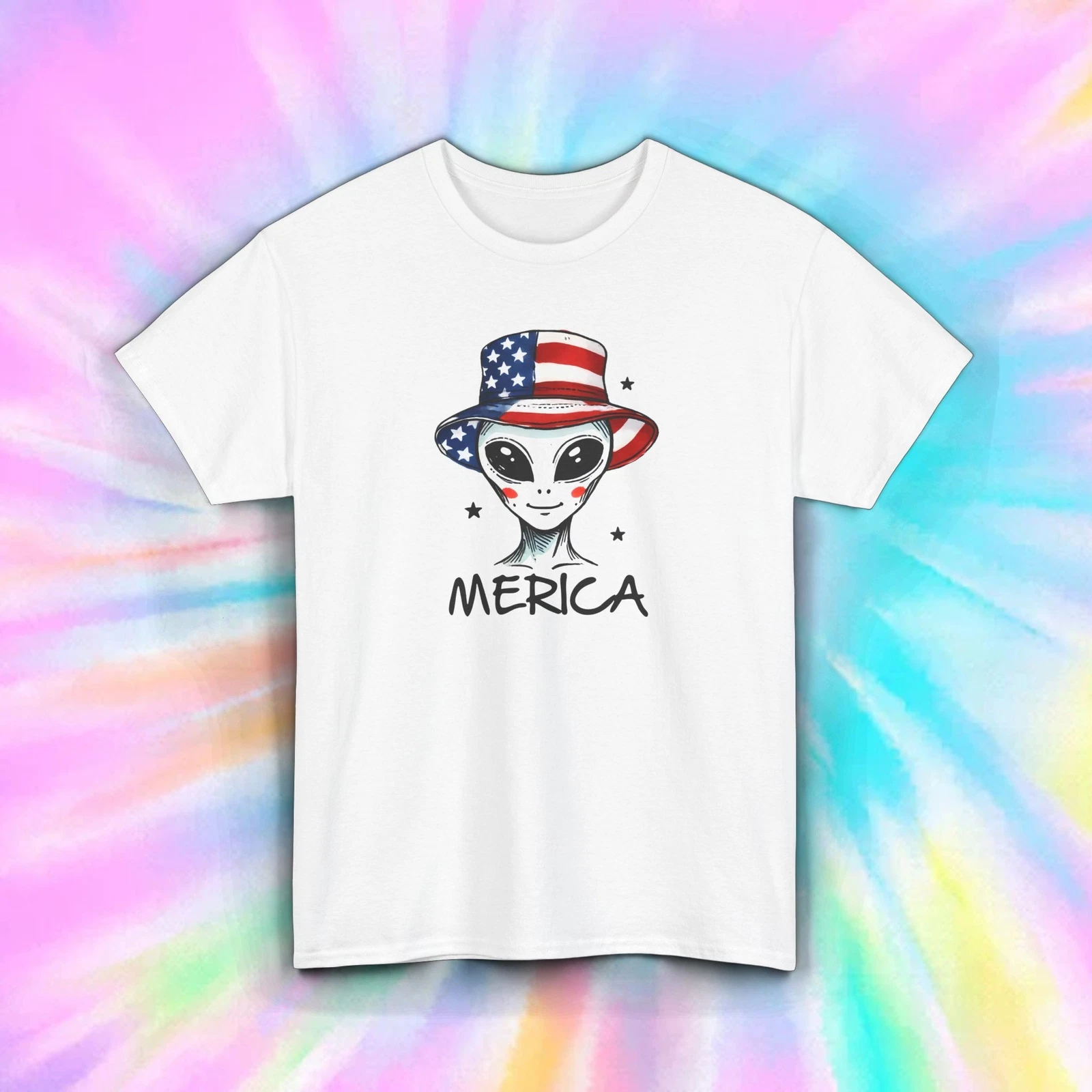 Alien Fourth Fun UFO Space Retro Sci Fi Holiday Parody Unisex T-Shirt ...