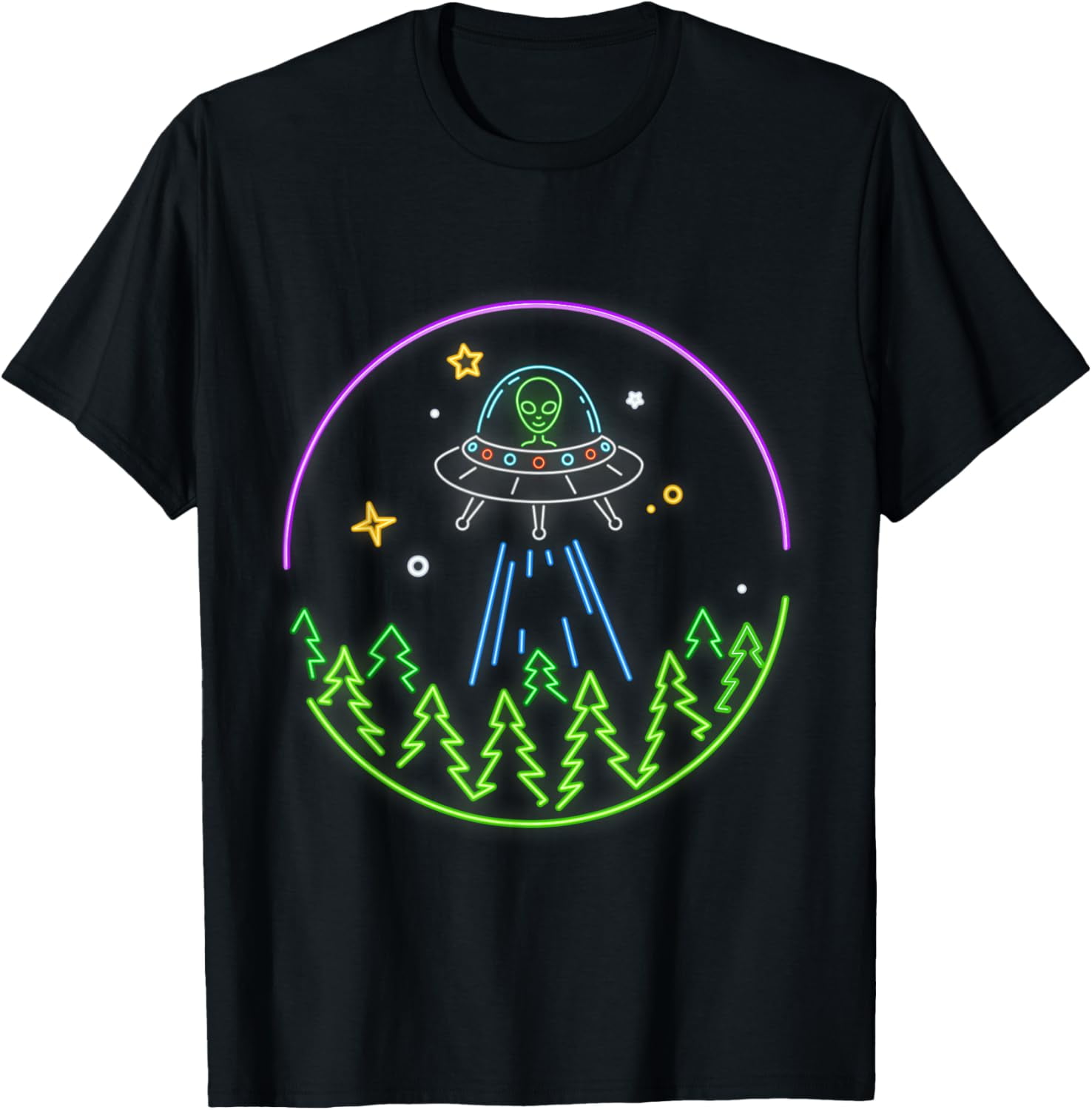 Alien Funny UFO Space Rave Alien Lovers T-Shirt - Walmart.com