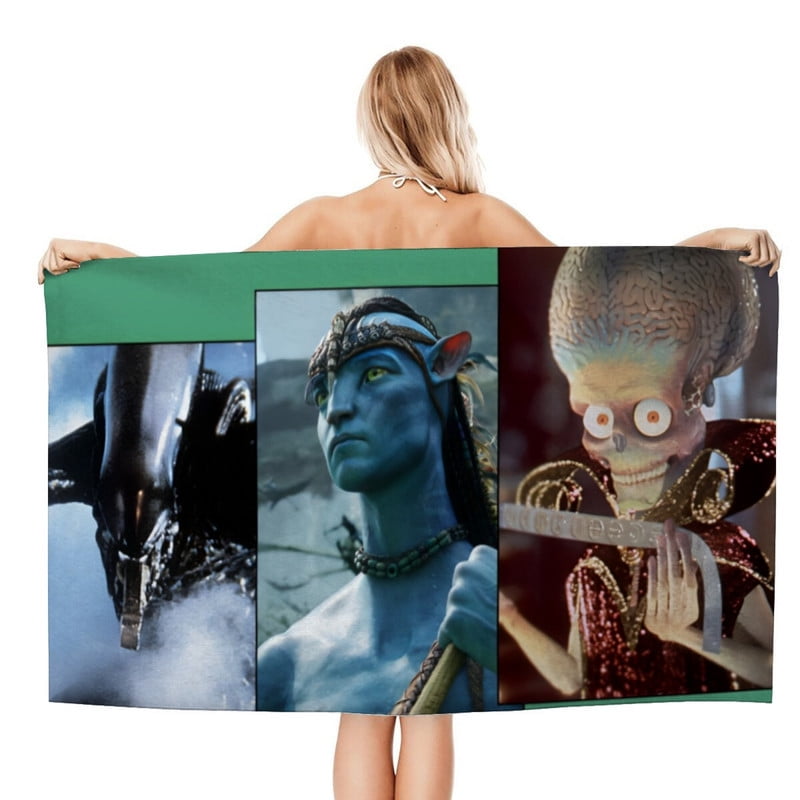 Alien Gifts Beach Towel for Women Girl Or Boys Birthday Inspired Fan ...